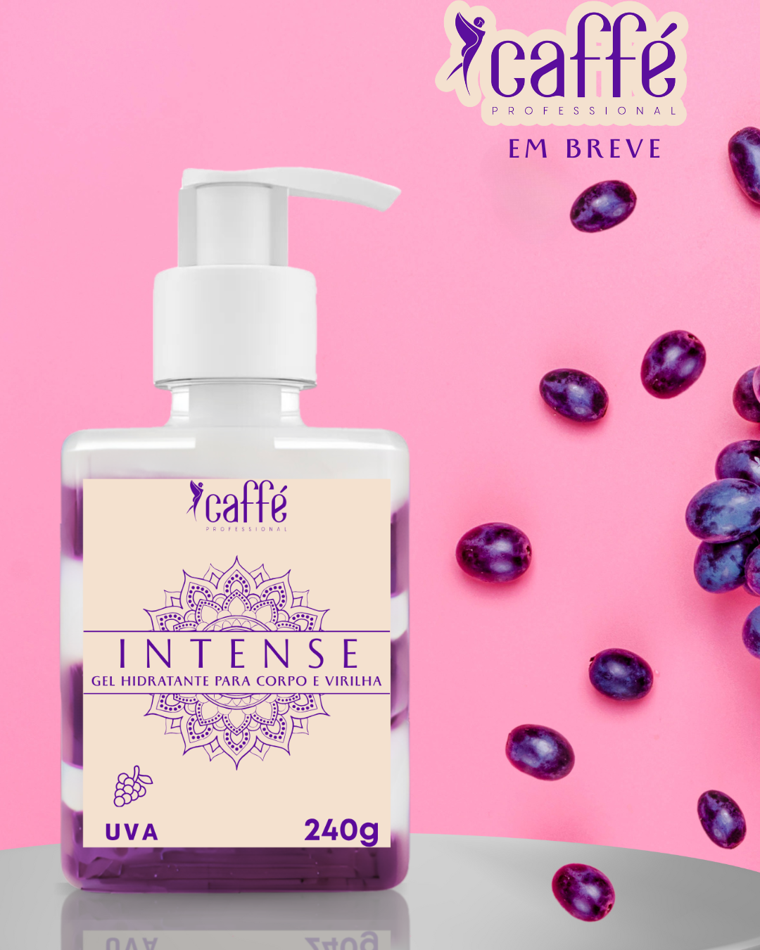 Intense Gel Hidratante para corpo e virilha – Uva – Caffé Professional ...